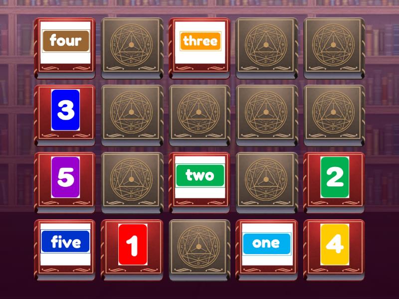- Numbers - Matching pairs