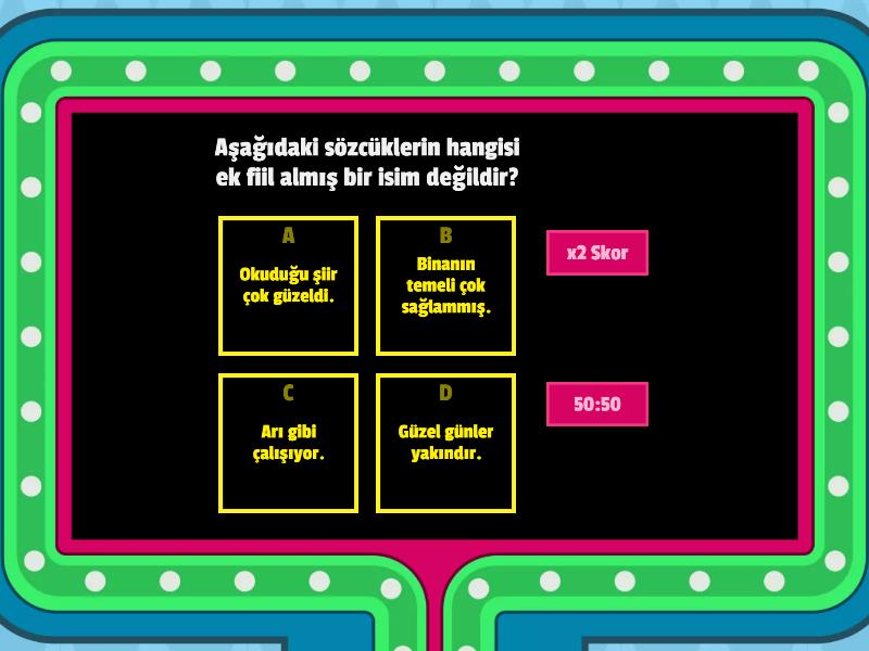 EK FİİL - Gameshow quiz