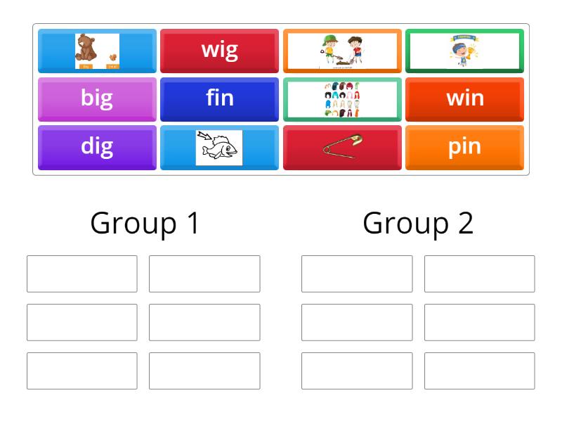 in and ig - Group sort