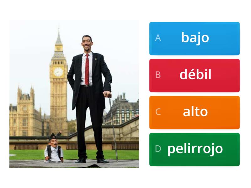 Cuestionario: adjetivos (ser) - Quiz