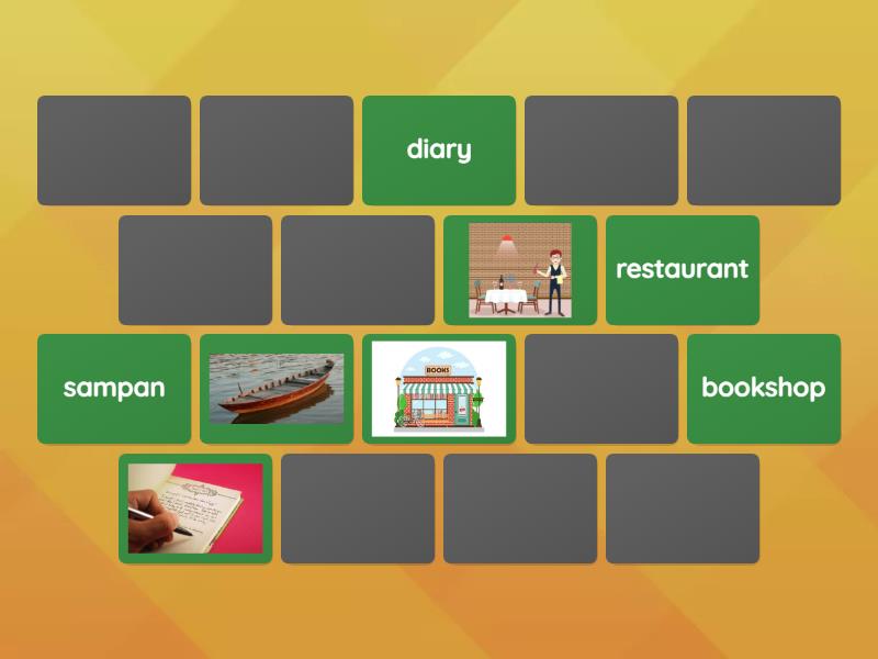 Matching for Amy's Diary - Matching pairs