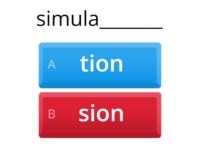tion vs sion - Quiz