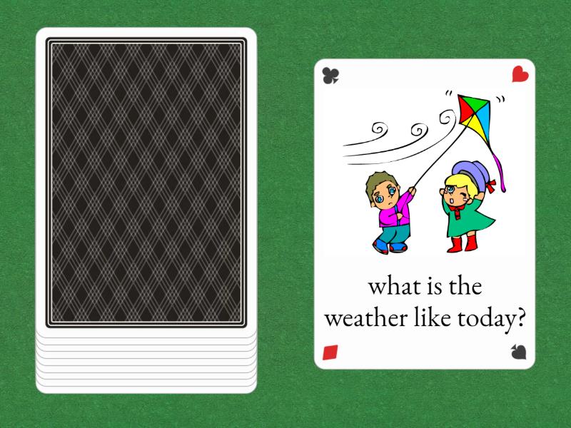 seasons and weather - Speaking cards