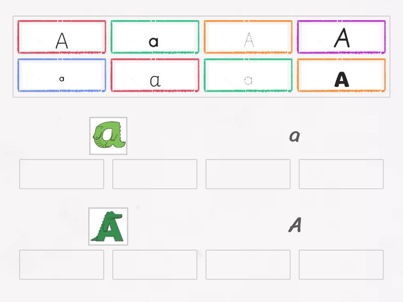 Big A, small a - Group sort