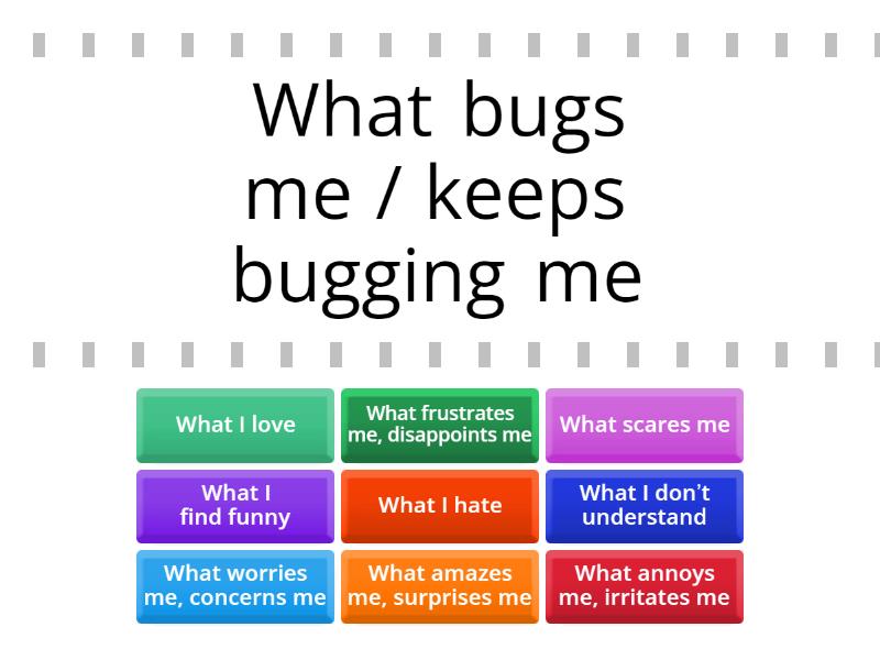 Emphatic structures - Find the match