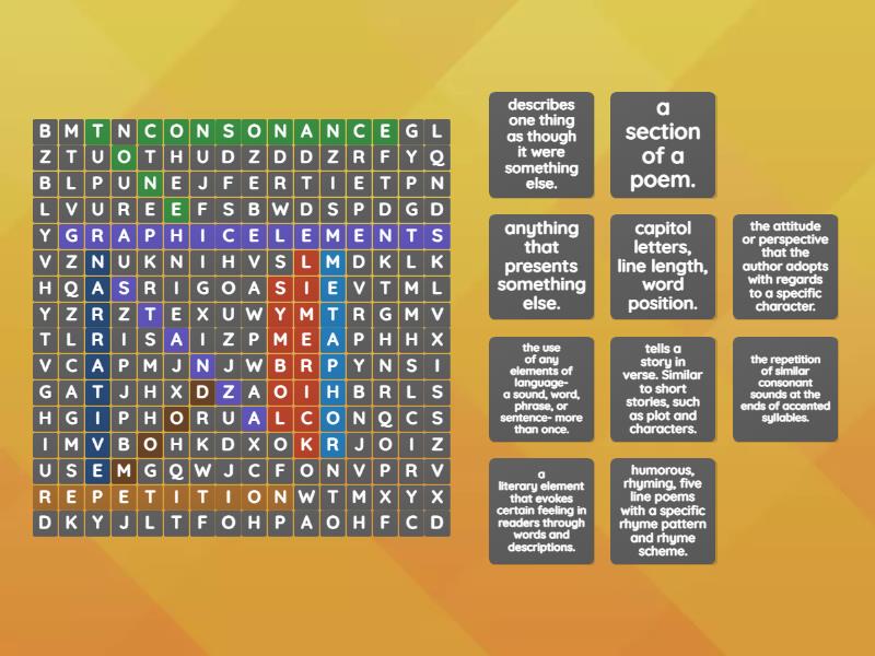 My ELA Project - Wordsearch