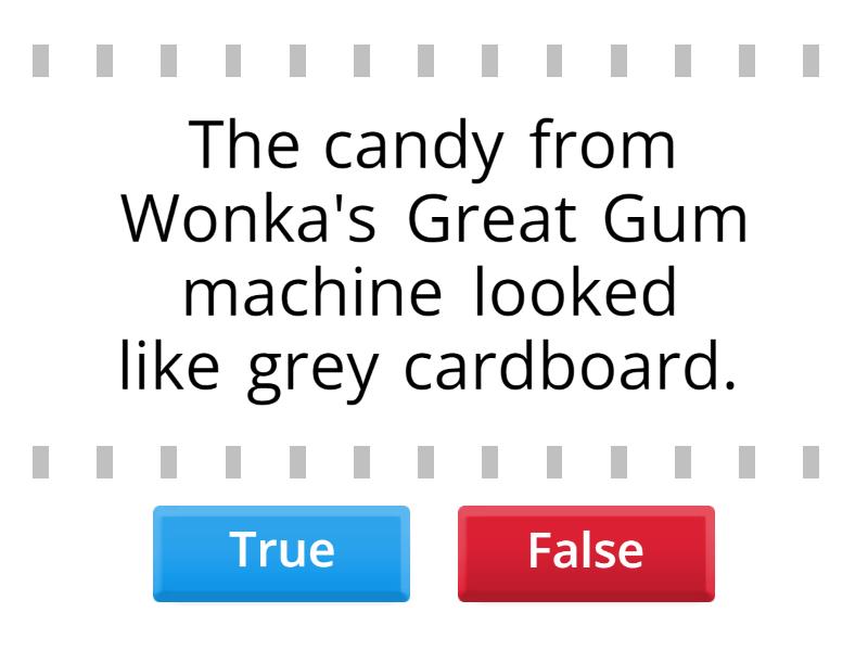 Charlie and the Chocolate Factory, Ch 20-23 quiz - True or false