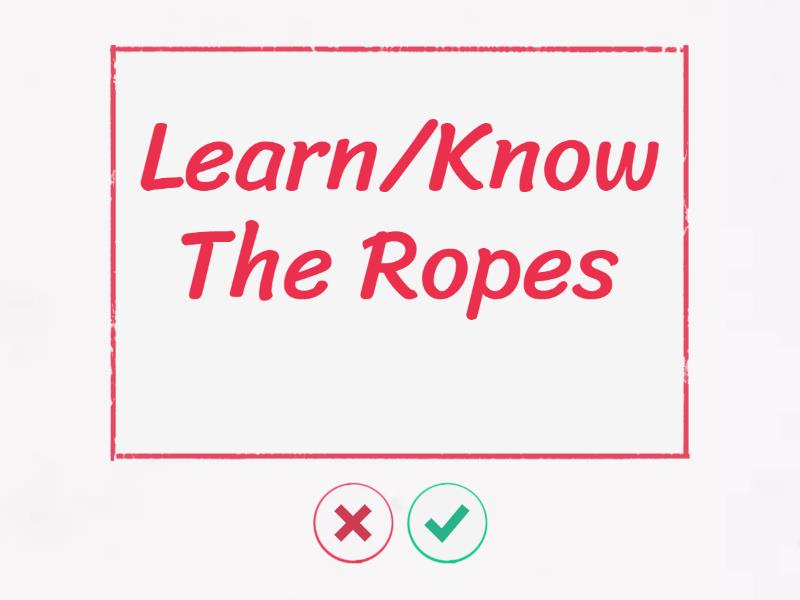 Job idioms - Flash cards