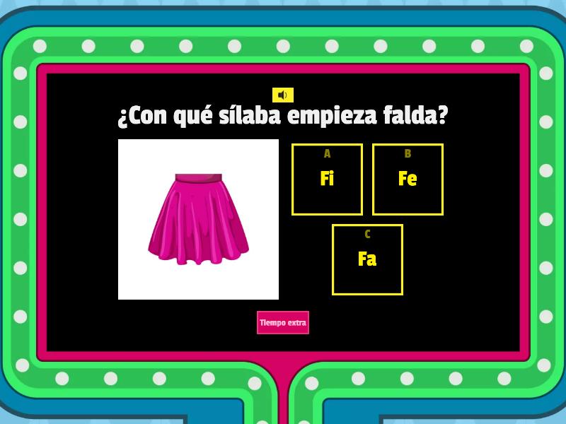 Caza del Tesoro de sílabas - Concurso de preguntas