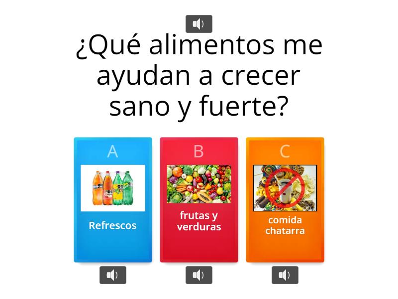 alimentacion preguntas - Quiz