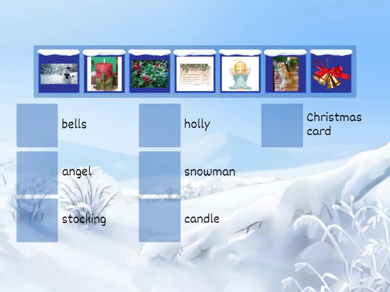 Christmas vocabulary - Match up