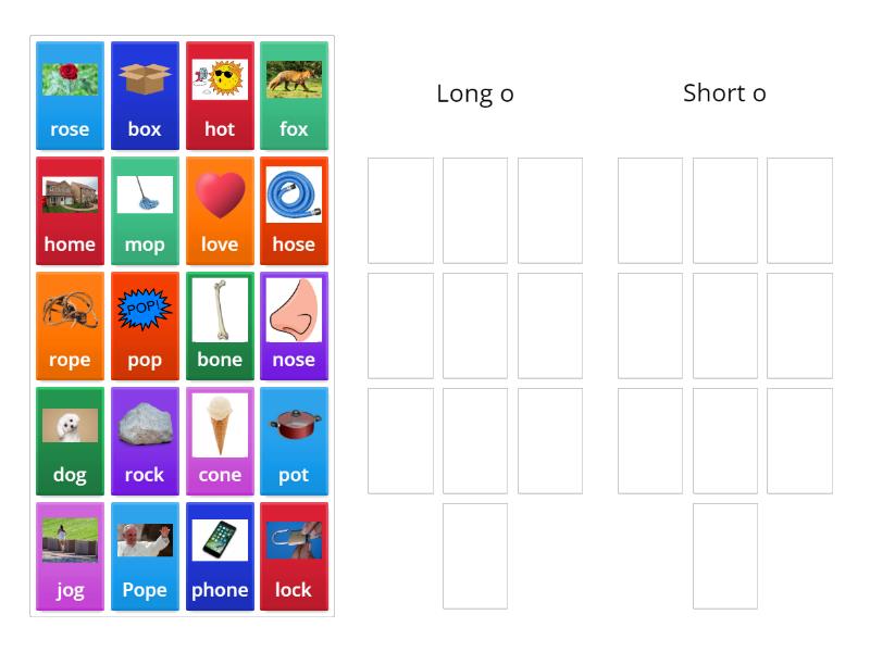 2nd: Long O vs. Short O - Group sort