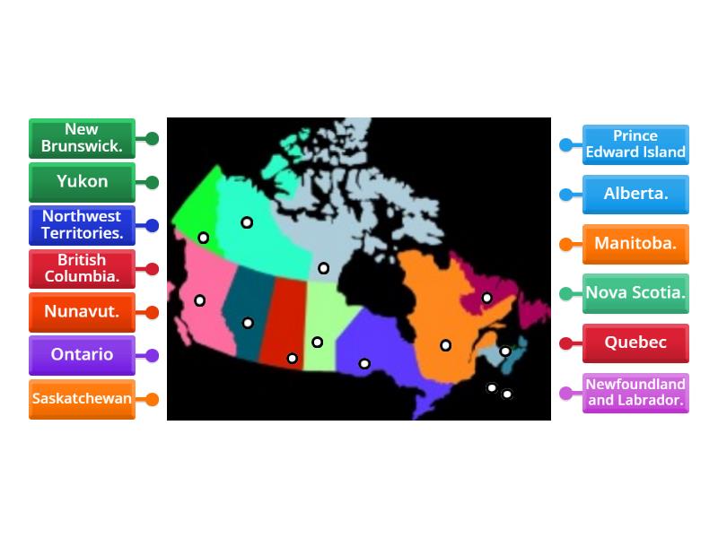 labling the provinces - Labelled diagram
