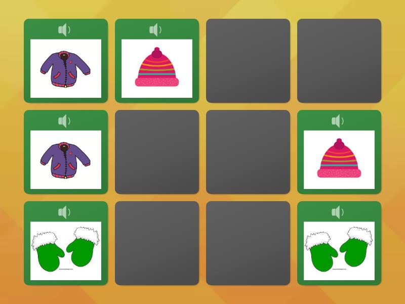 memory inverno - Matching pairs