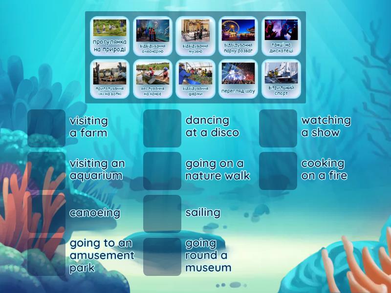 Trip activities. Prepare 6. Unit 19 - Match up