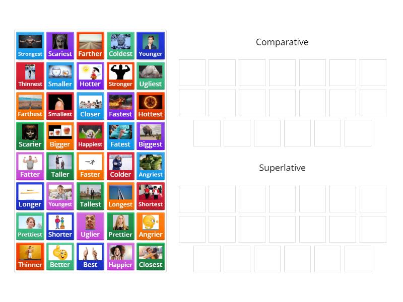 Year 3 Module 10: Comparative and Superlative - Group sort