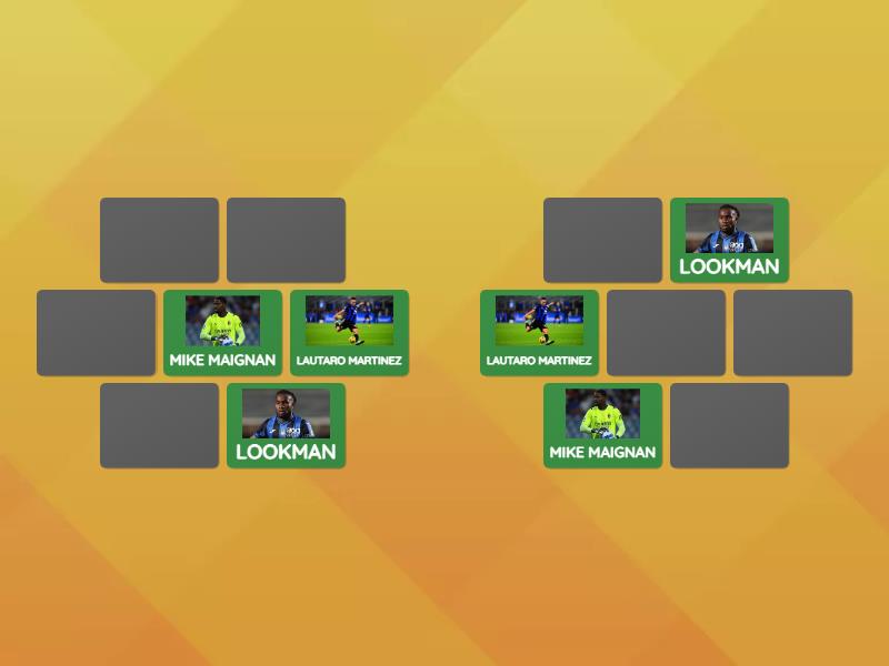 MEMORY FOOTBALL - Matching pairs