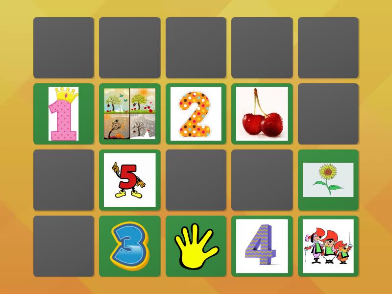Memory numeri 1 - 10 - Matching pairs