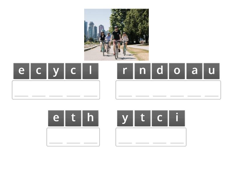 B1.1 - Everyday Activities - Anagram