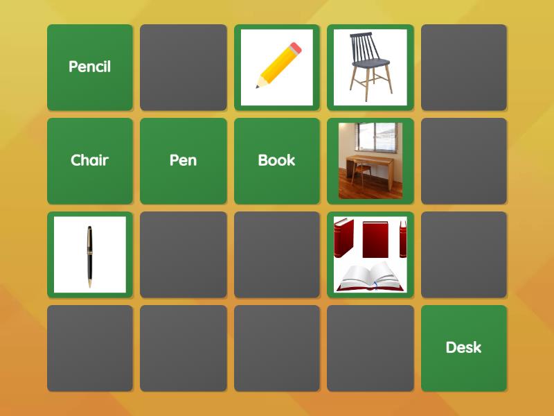 School Things - Matching pairs