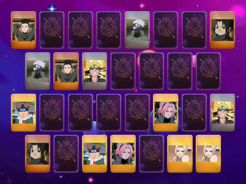 Memorice: ¡Naruto! - Parejas