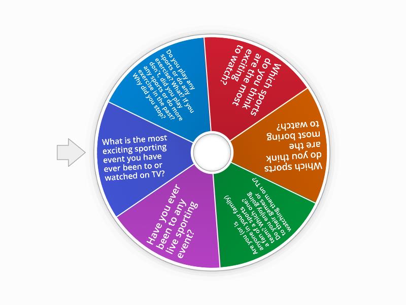 AEF Book 2 Unit 10A Converstion about Sports - Random wheel