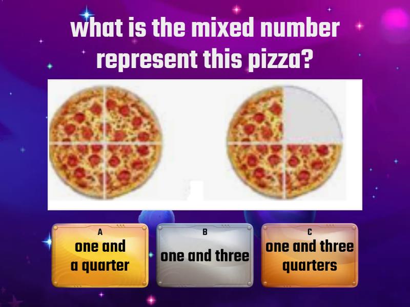 mixed numbers - Quiz