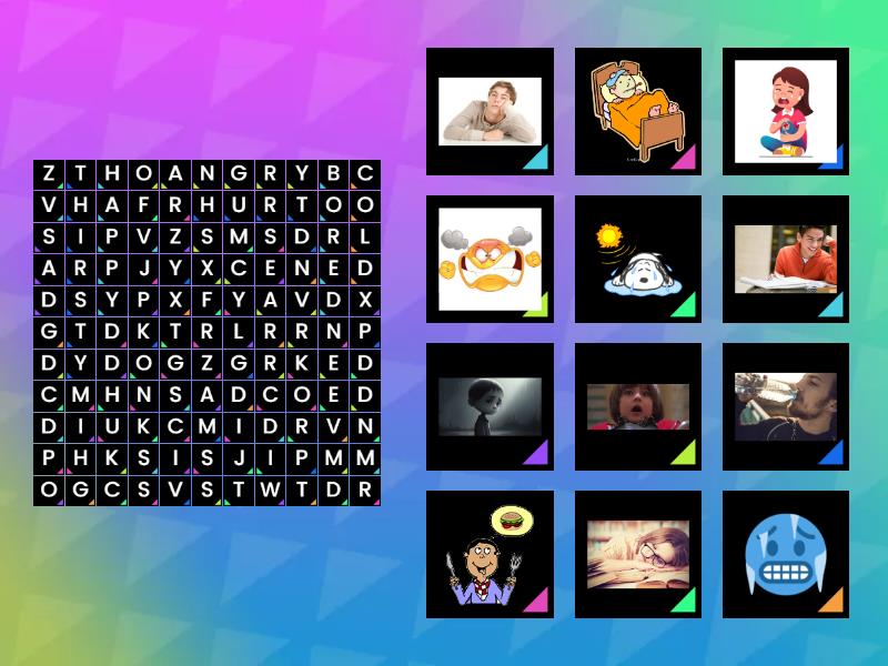 Emotions - Sopa de letras