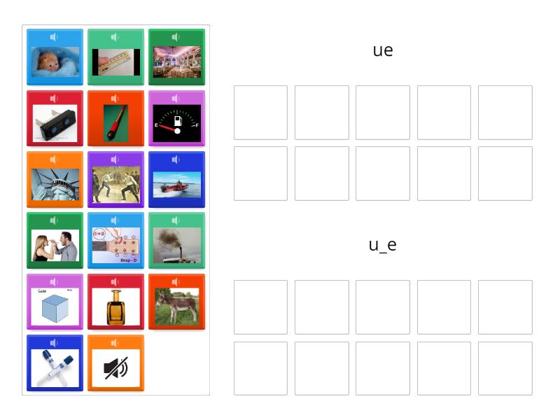 Step 2 Unit5/6 ue u_e no words - Group sort