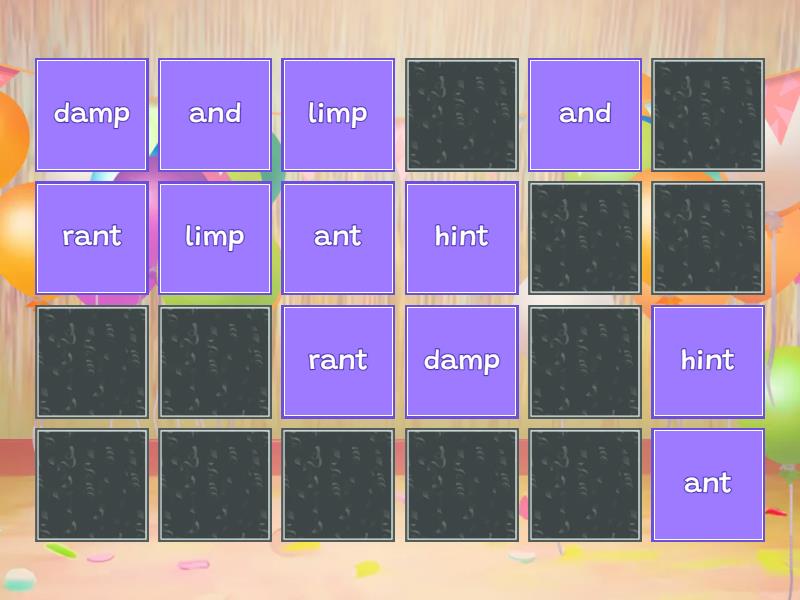 PLL 3.7 preconsonant nasal blends - Parejas