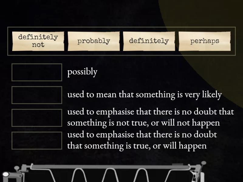 Prepare B1 level 4 - Unit 12 Adverbs of probability - Match up