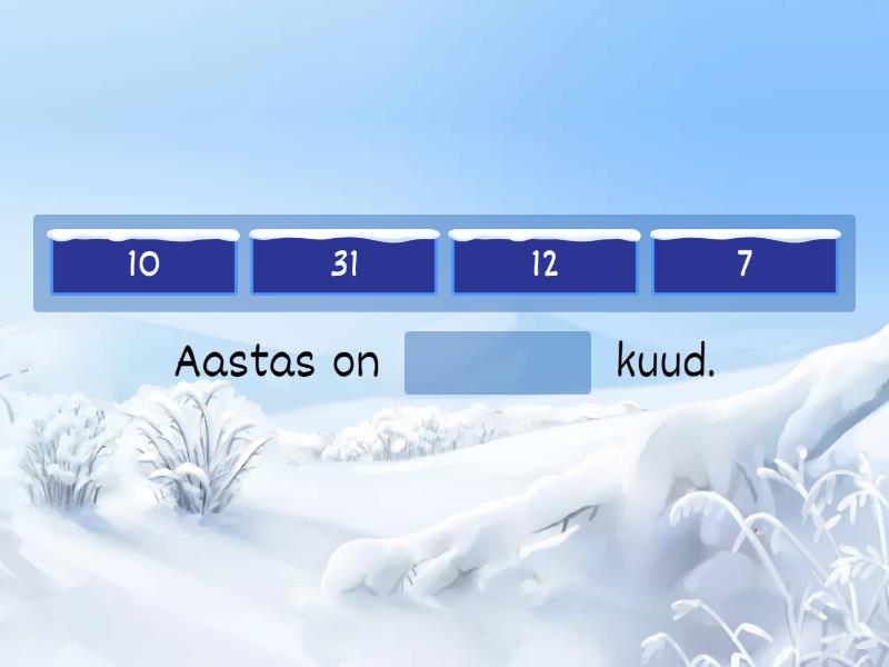 KUUD JA KALENDER - Missing word