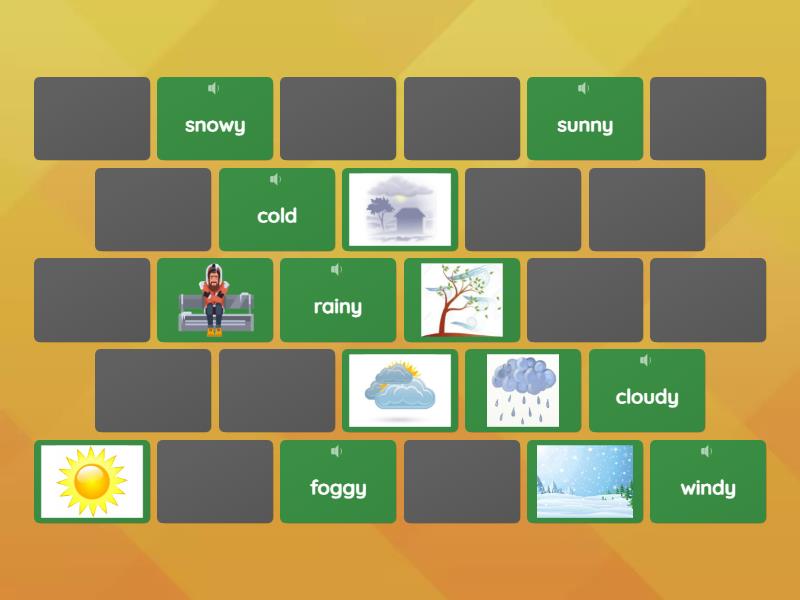 Weather - Memory - Matching pairs