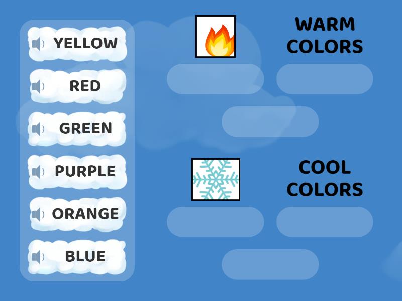 WARM AND COOL COLORS - Group sort