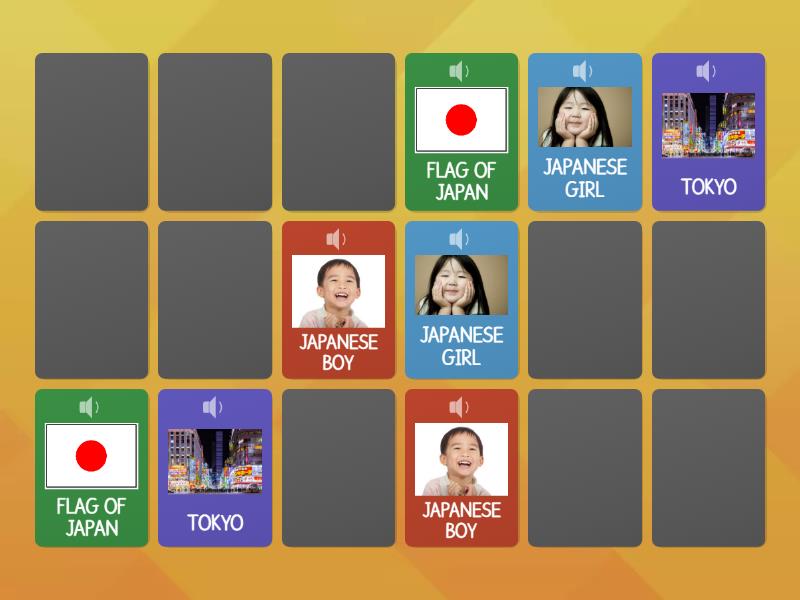 JAPAN MEMORY - Matching pairs