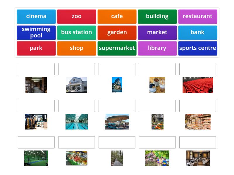 Kid's box 3 Unit 4 Places in the town - Match up