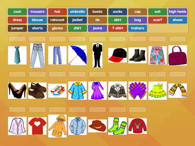 Spotlight 5 -7b Clothes - Match up