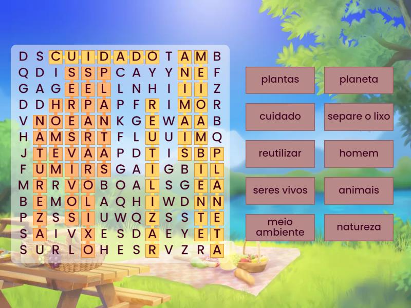 Meio Ambiente - Wordsearch