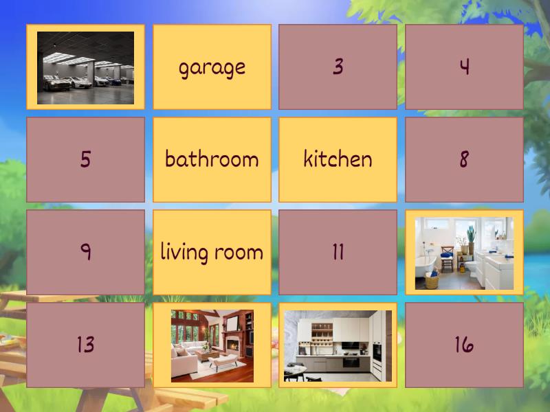 Parts of the House - Matching pairs