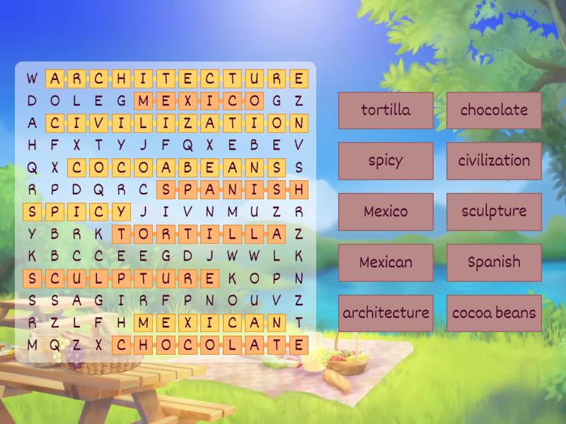 Mexico - Wordsearch