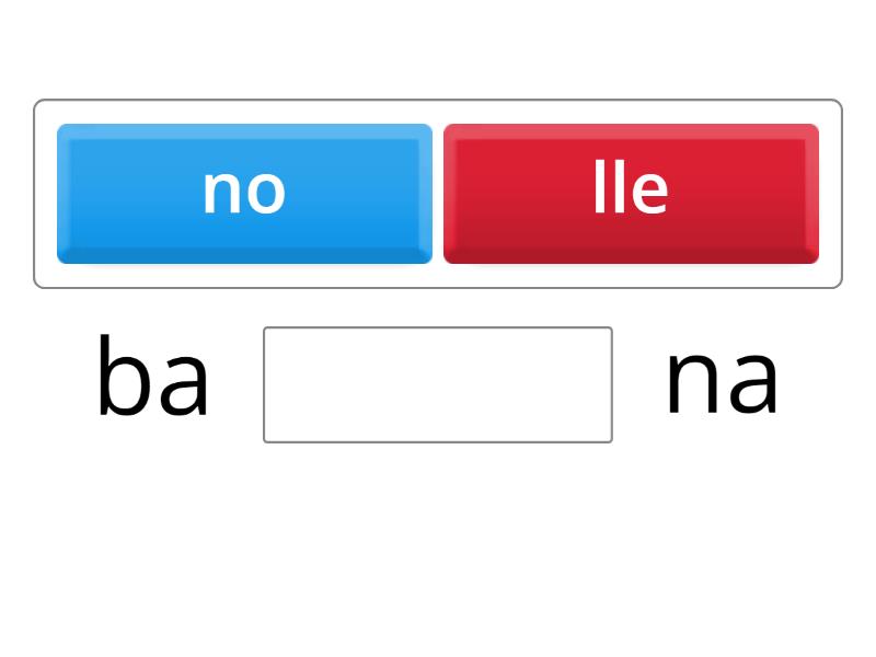 completa la palabra - Complete the sentence