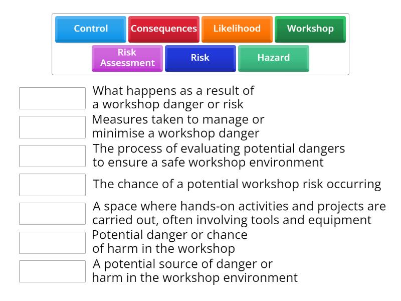 Workshop Safety (Grow) - Match up