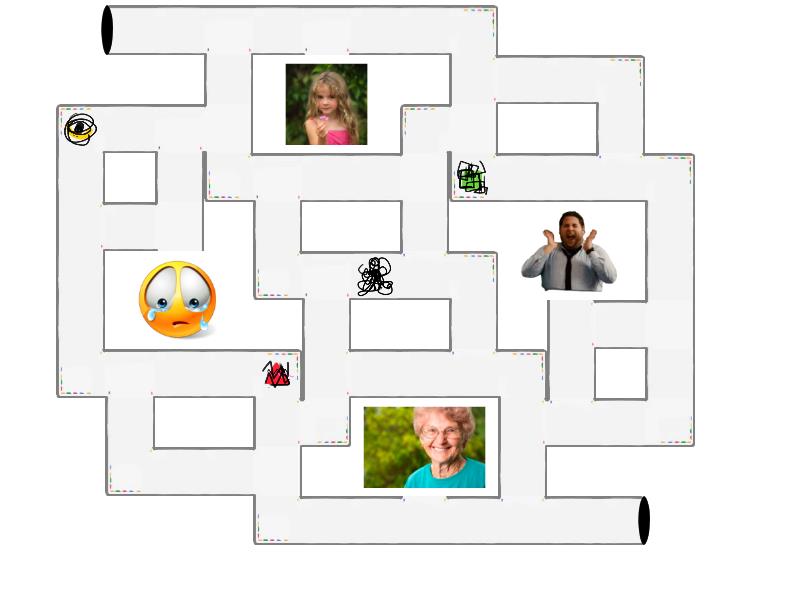 ADJECTIVES MAZE - Persecución en el laberinto