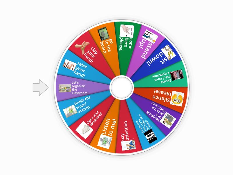 command in the classroom - Spin the wheel