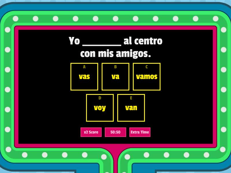 El Verbo Ir - Gameshow quiz