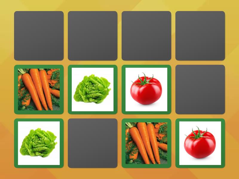 -Vegetable - Matching pairs