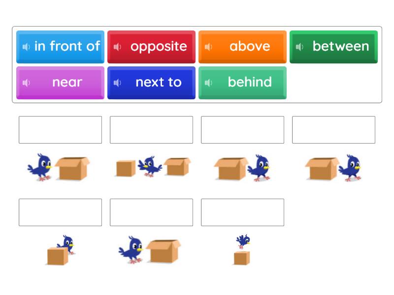 Prepositions Match - Match up