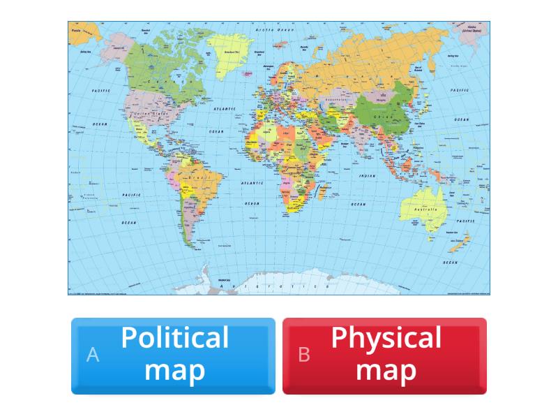 Physical & Political Maps - Quiz