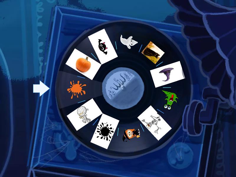 Halloween (vocabulary presentation) - Spin the wheel