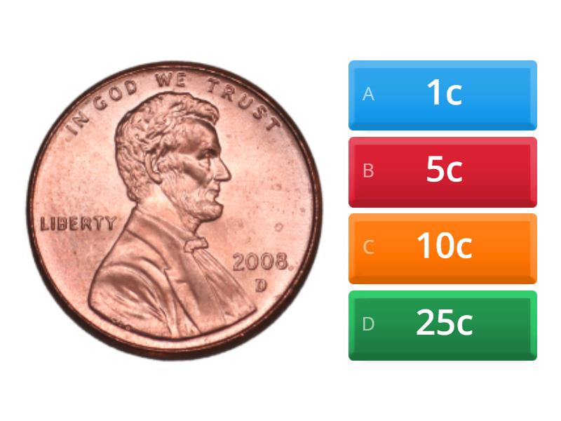 Exit Ticket Coin Names and Values - Quiz